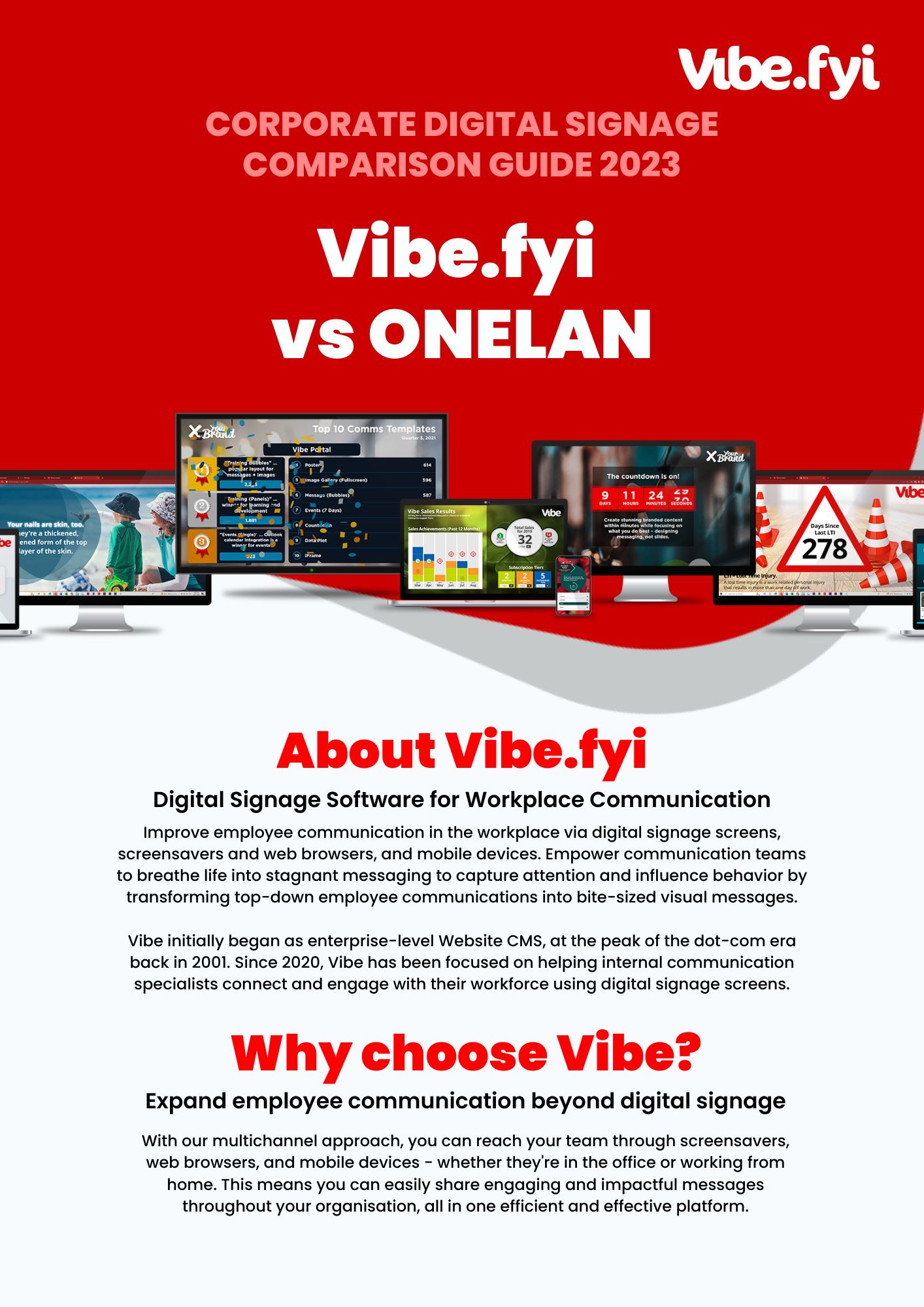 Vibe.fyi vs ONELAN: Your Guide to Choosing the Right Corporate Digital ...