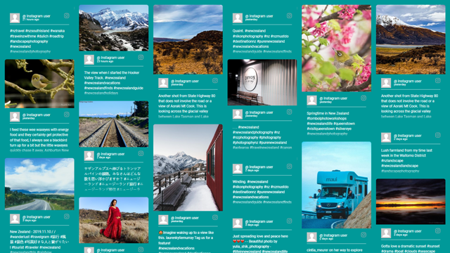 Social Media Mashup for Digital Signage - Classic Style | www.Vibe.fyi