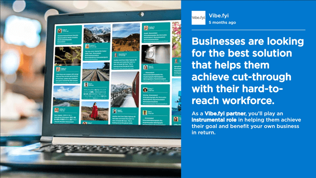 Vibe's Social Media Full Screen Style Slide Template